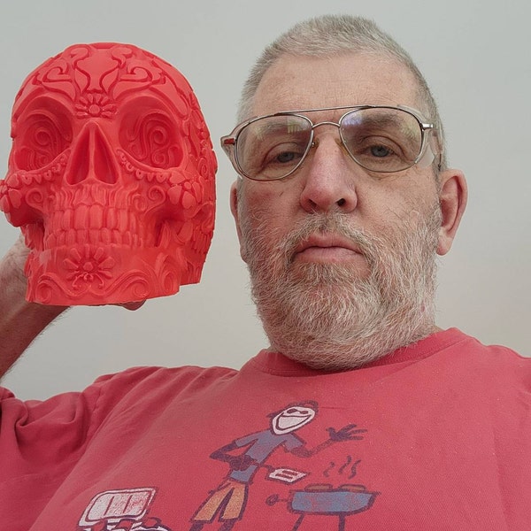 Mexican Calavera Skull Planter - STL Format 3D Printable Ready File - Etsy