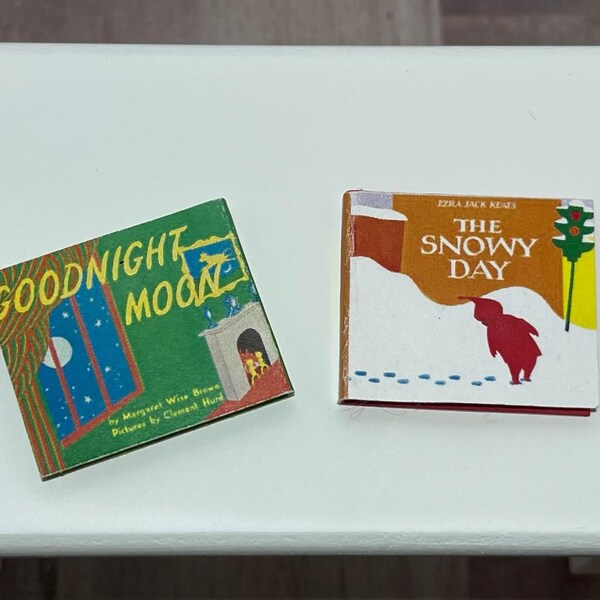 Goodnight Moon, Handmade Miniature Book, Dollhouse Book, Dollhouse ...