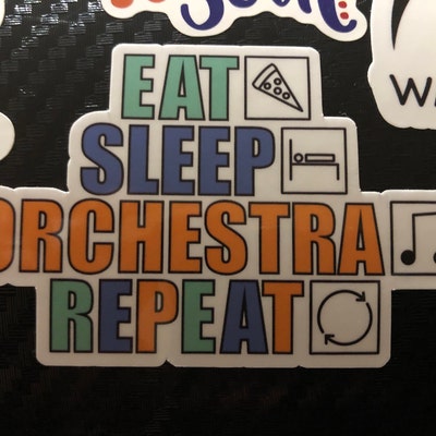Piano Sticker, Cat Piano Player Sticker, Sticker for Pianist, Music ...