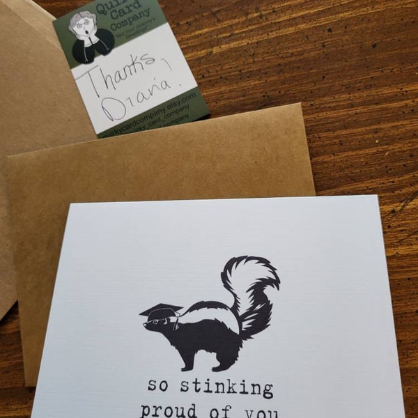 Funny Skunk Graduation Card / so Stinking Proud of You / High School ...