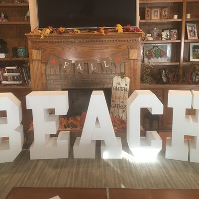 Foam Letters Personalized, Standing, Thick Foam Letters 30 Tall & 12 ...