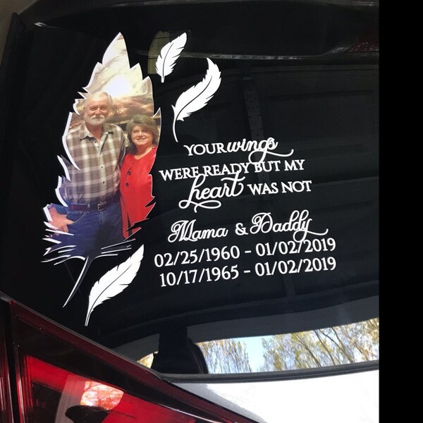 Rest in Peace Car Sticker RIP in Loving Memory Loss of Loved One Decal ...