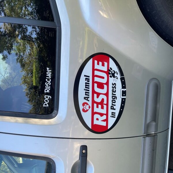 VEHICLE SIGN - TNR - Trap Neuter Return - Large 17”x11.5” Oval Car ...