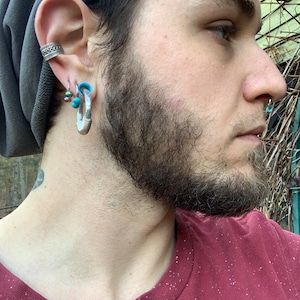 4G 6G 8G 10G 12G Earweights Glass Prism Hoop All Gauges - Etsy