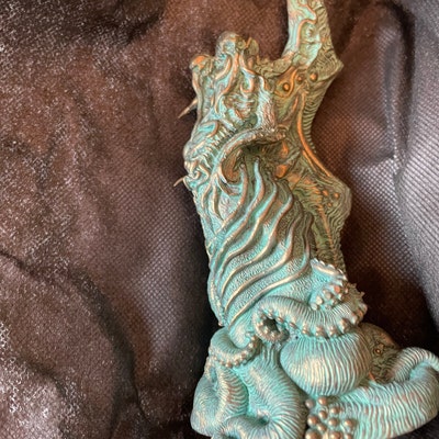 Cthulhu Myth Altar .h.p.lovecraft Handmade Bronze Painted Sculpture - Etsy