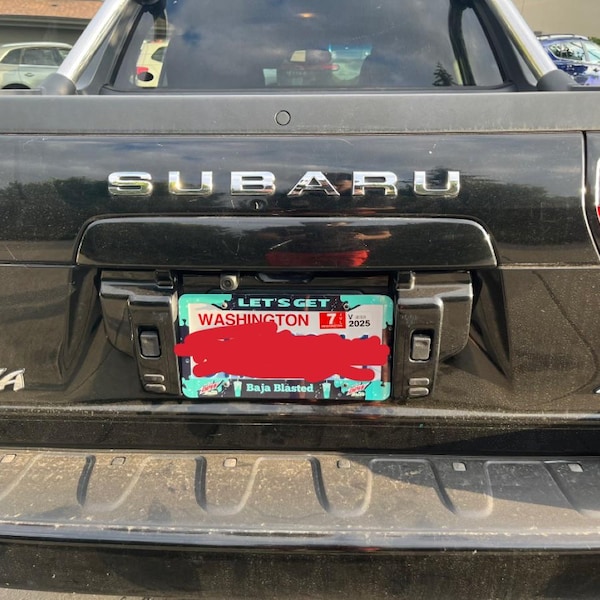 Baja Blast Themed License Plate Frame and Car Accessories Set - Etsy
