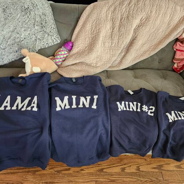 Family Matching Sweatshirts or Bodysuit | Mama Dada Mini Sweatshirts ...