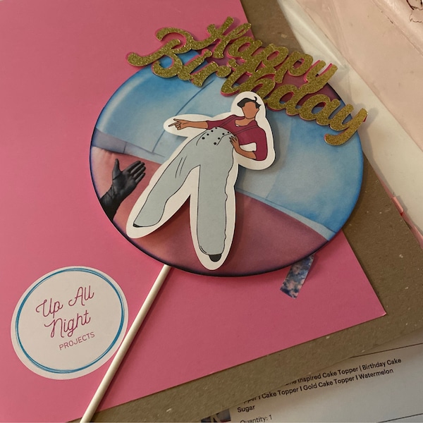 Harry Styles Fine Line Golden Inspired Cake Topper Birthday Cake Topper ...
