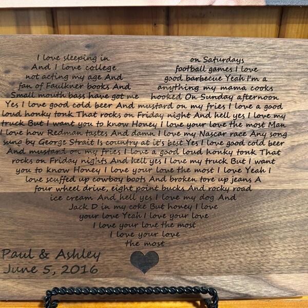 Engraved Poem, Personalized Poem in Wood, Handwritten Heirloom, Child's ...