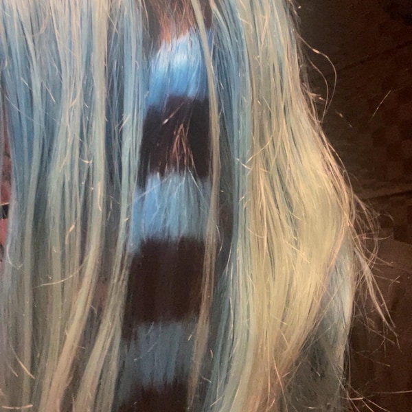 Custom Scene Kid Raccoon Tail Hair Extension - Etsy