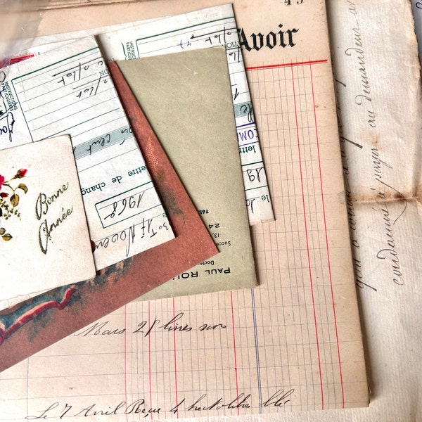 NEW STOCK Fabulous 1950’s Small French Handwritten School Notebook ...