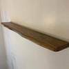 Rustic Live Edge Solid Teak Wood Floating Shelf With Hardware 35.5" - Etsy