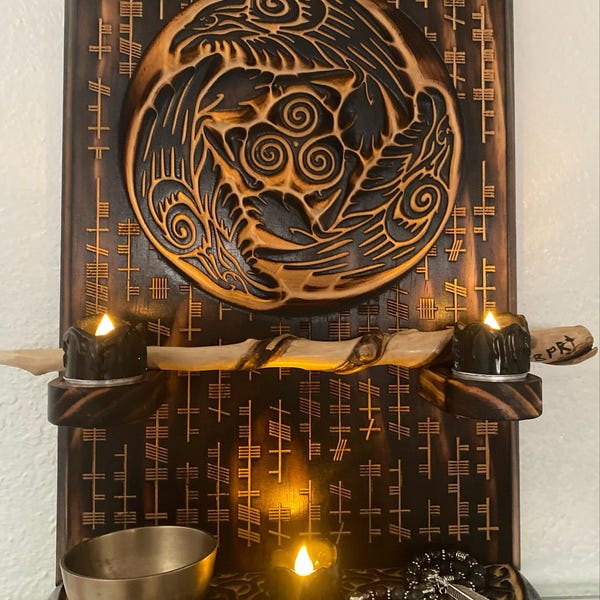 Seal of Archangel Gabriel Wall Altar for Sacred Space and Offerings ...