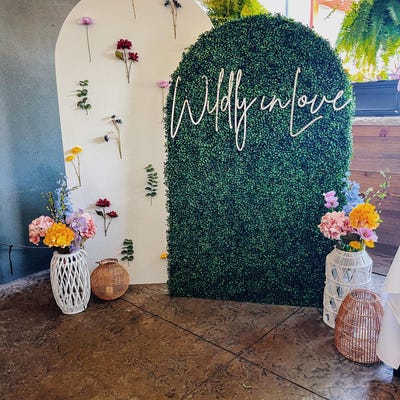 Birthday Backdrop Name Sign, Name Sign for First Birthday Party, Wood ...