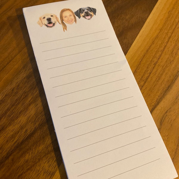 Custom Face Notepad, Custom Dog Notepad, Custom Pet Notepad ...