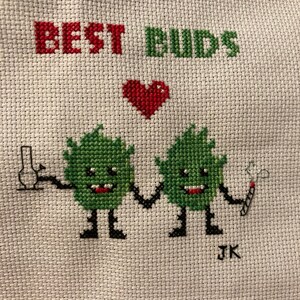 Weed Cross Stitch Pattern Set Marijuana Cross Stitch Bud Cross Stitch ...