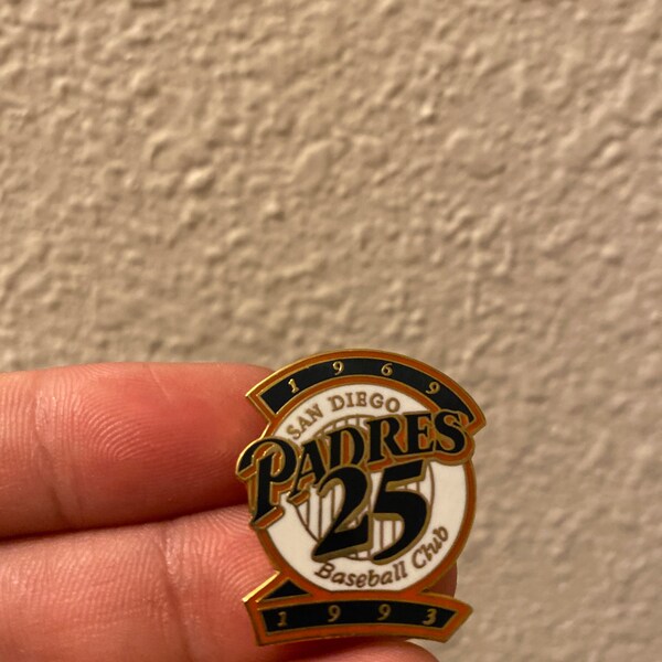 San Diego Padres Lapel Pin ~ SD ~ 25 Years ~ 1969-1993 ~ MLB ~ Baseball ...
