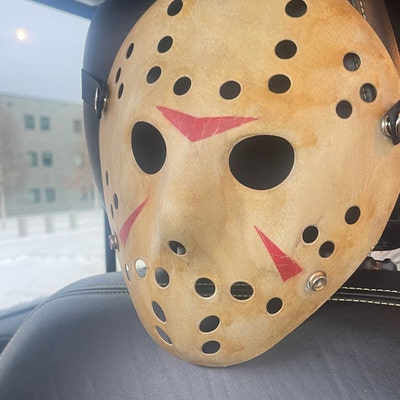 Angry Jason Voorhees Style Sculpted Polyurethane Hockey Mask - Etsy