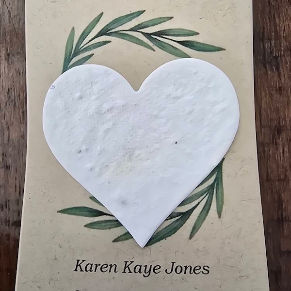 Flower Seed Paper Memorial Cards - in Loving Memory Plantable Paper ...