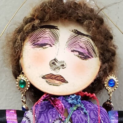 Altered Art Faces Digital Collage Sheet Set FOUR PAGES 2 Inch Circles ...