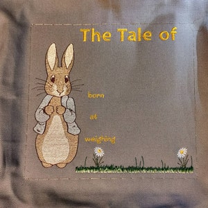 The Tale of Peter Rabbit Alphabet 4 Inch 26 Letters Embroidery Machine ...