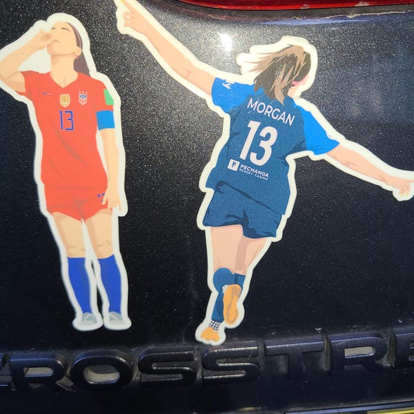 Alex Morgan USWNT Sticker Magnet - Etsy