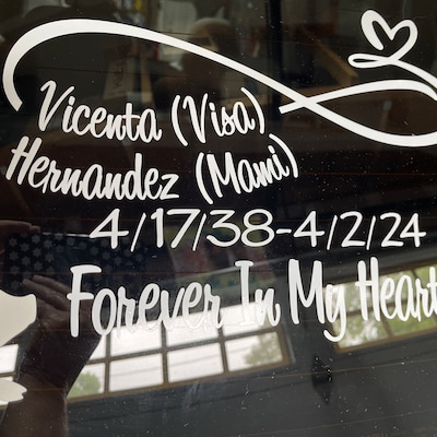 In Memory Car Decal,memorial Car Decal,in Loving Memory Car Decal ...