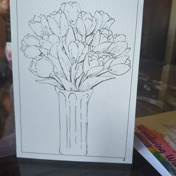 Watercolor Coloring Kit Paint Along Activity Book With Cute Cats Theme ...