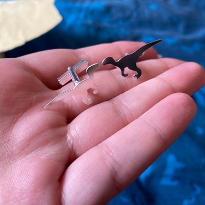 Velociraptor Ring in Sterling Silver Silver Dinosaur Ring - Etsy