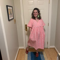 Cross Over Flared Sleeve Dress Sewing Pattern - Etsy Canada