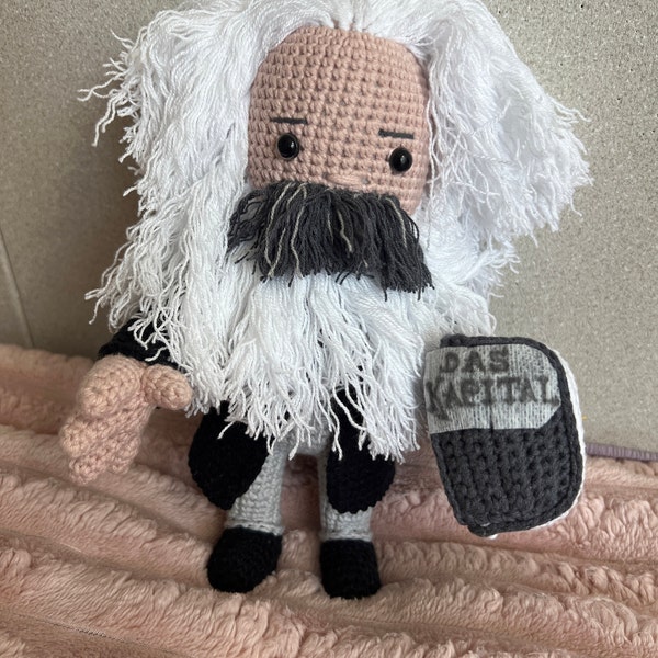 Philosopher Karl Marx Crochet Decor, Karl Marx Amigurumi Doll ...