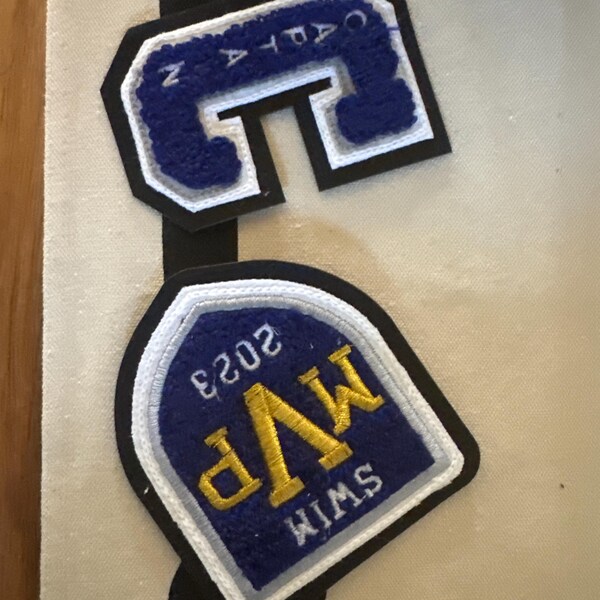 Chenille Custom Letterman Jacket Patch made in USA - Etsy