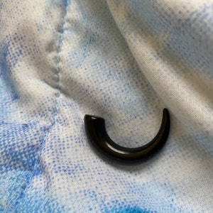 1x Smooth Black Scary Face ACRYLIC Screw Fix Halloween Ear - Etsy UK