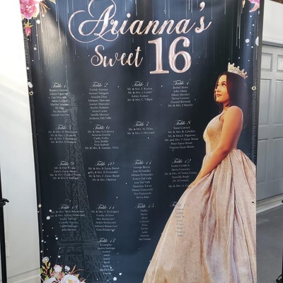 Seating Chart Backdrop, Wedding Seating Chart, Seating Chart Step and ...