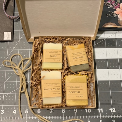 Organic Handmade Soap Gift Set. Sampler of 8 Half Sized Bars. - Etsy