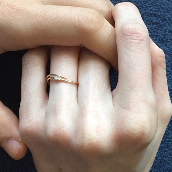 Black Gothic Ring-statement Diamond Ring-witch Vine Ring-wrap Around ...