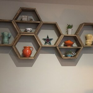 Honeycomb Shelf Copper Copper Shelf Behive Shelf Hexagon | Etsy