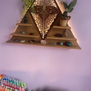 Butterfly Shelf Moth Shelf Crystal Shelf Handmade Geometric - Etsy