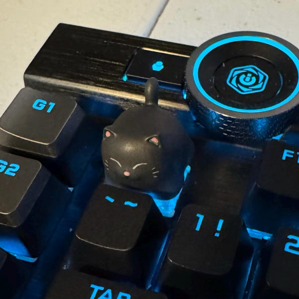Cat Keycap Cute Resin Cherry Mx Key Cap Artisan Mechanical Keyboard - Etsy