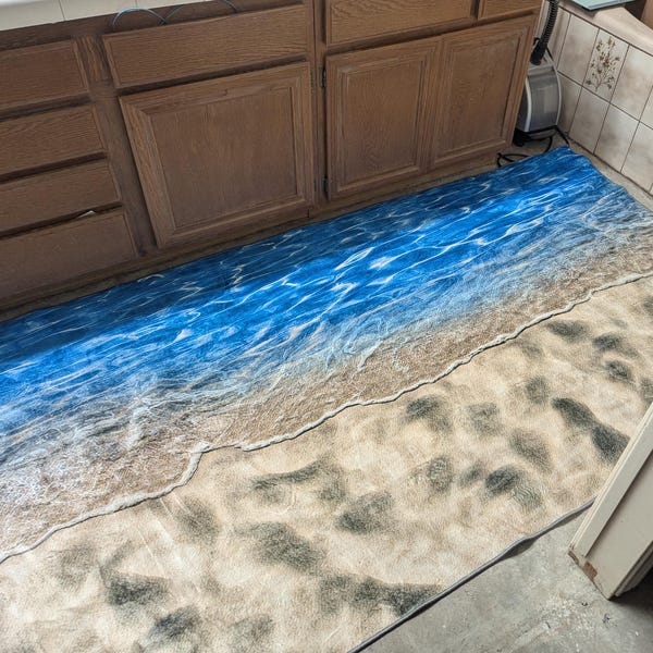 Sea Rug,beach Rug,water Surface Rug,ocean Wave Rug,summer Rug,living ...