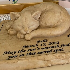 Cat Memorial Stone Personalized Cat Memorial Gift Cat Grave - Etsy