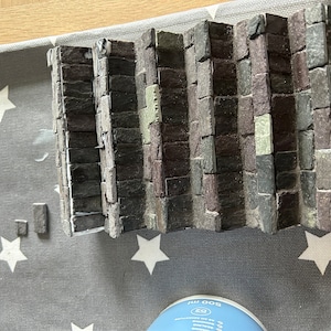 Real Miniature Vintage Slate Brick Slips, Cobbles Over 100 Years Old ...