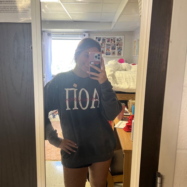 Custom Alpha Xi Delta Comfort Colors Sweatshirt | Sorority Merch and ...