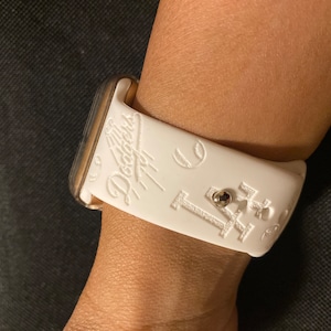 LA Dodgers Personalized Watch Band-engraved Watch Band Compatible for ...