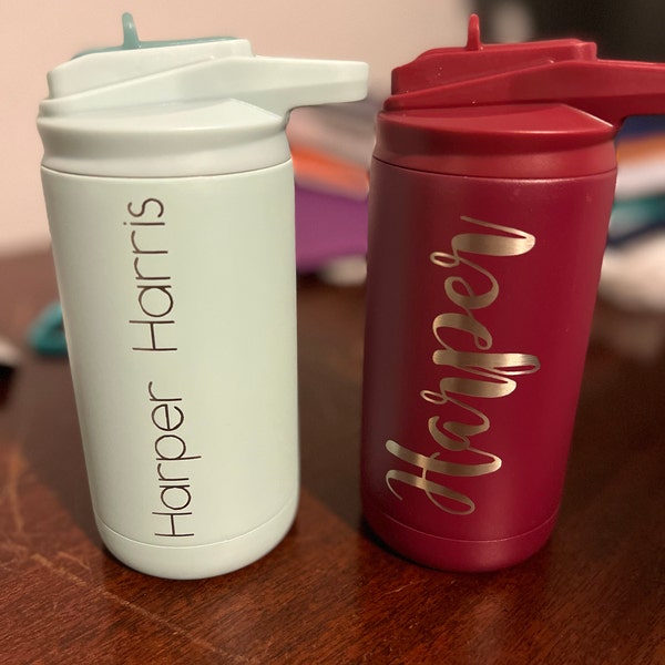 Back to School Kids Cups, School Water Bottles, Personalized Kids Water ...