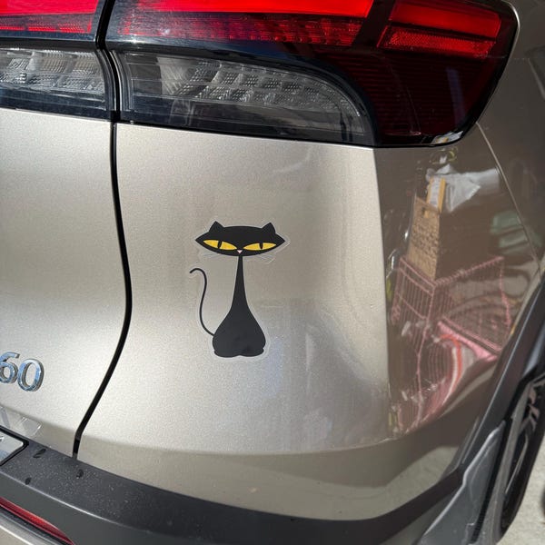 Atomic Cat Transparent Outdoor Stickers, Die-cut, 1pcs - Etsy