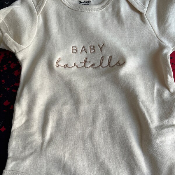 Embroidered Onesies® Brand, Personalized Baby Girl ONESIES® Brand ...