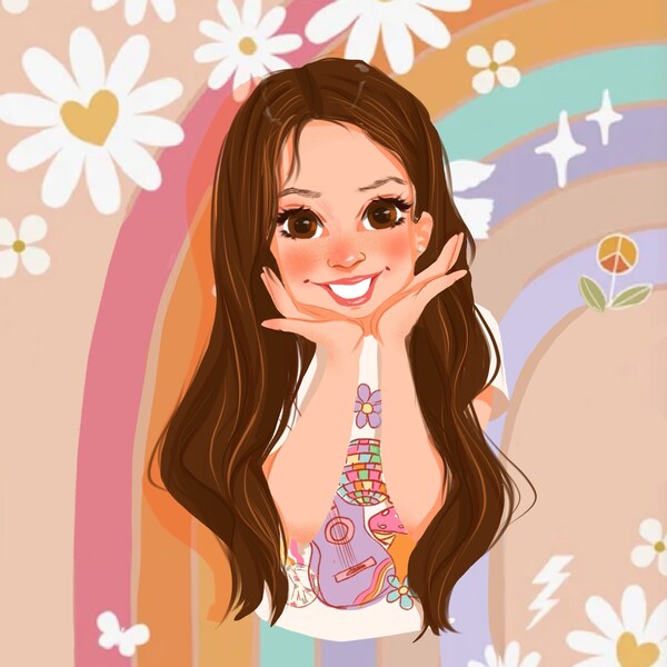 Custom Portrait Cartoon,cartoon Portrait From Photo,avatar,profile ...