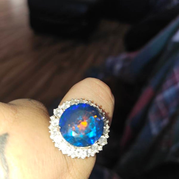 Natural Ethiopian Black Opal, Gorgeous Real Faceted Black Opal Gemstone ...