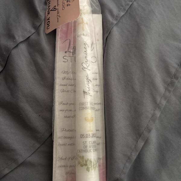 First Holy Communion Taper Candles Personalized Ceremony Candle, First ...